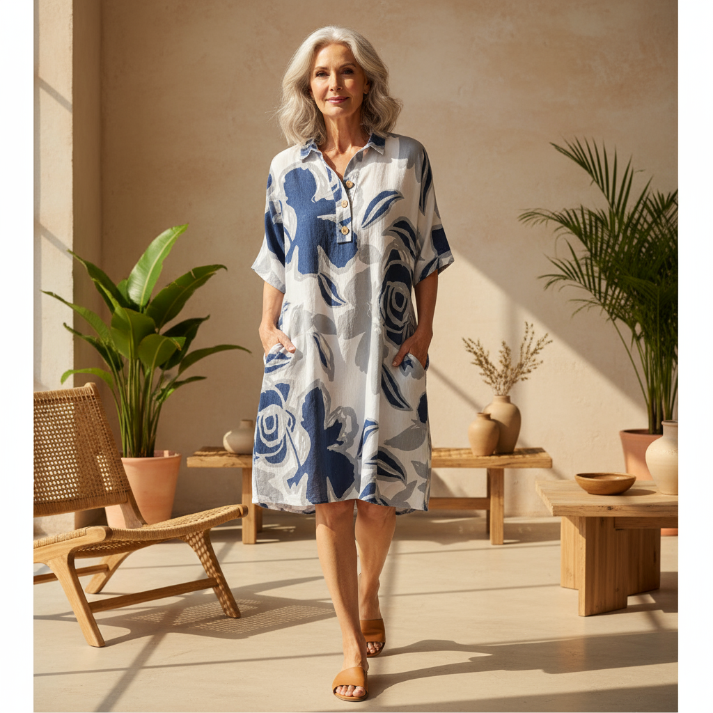 Bianca - Floral Shirt Dress – Charlotte-isla